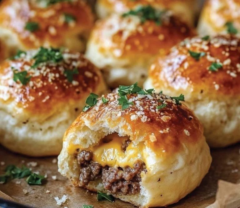 Garlic Parmesan Cheeseburger Bombs – Tasty Recipes