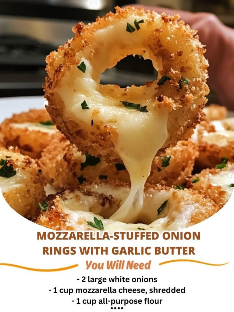 Mozzarella Stuffed Onion Rings – Tasty Recipes