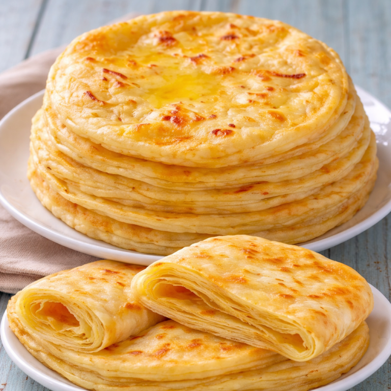 no-flour cheesy skillet flatbread recipe – Tasty Recipes